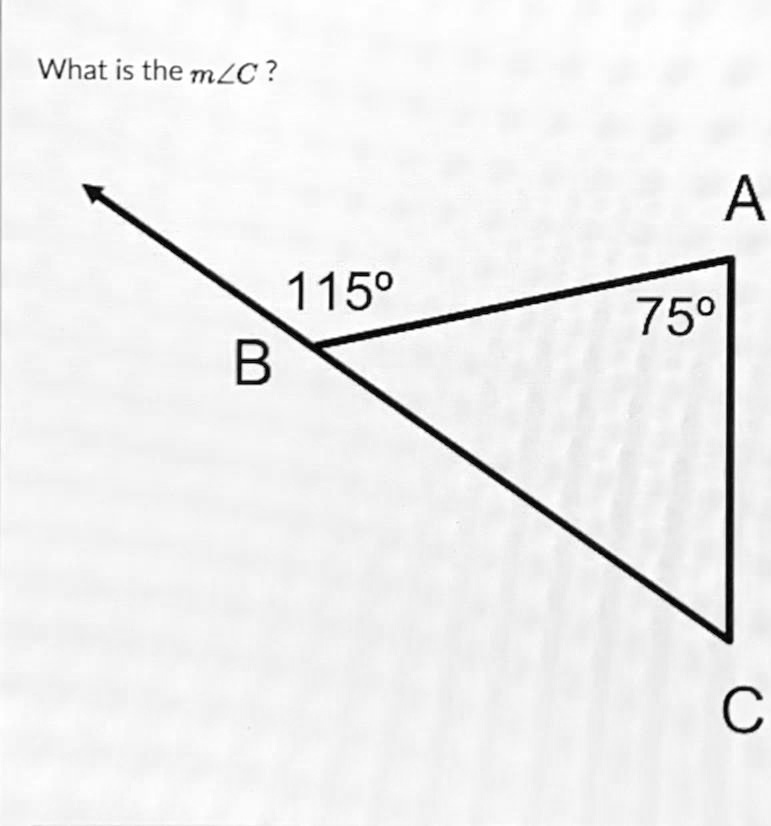 A. 190 degrees B. 50 degrees C. 65 degrees D. 40 degrees What is the ...