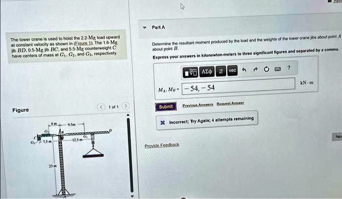 SOLVED: Texts: statics Part A: Determine the resultant moment produced ...
