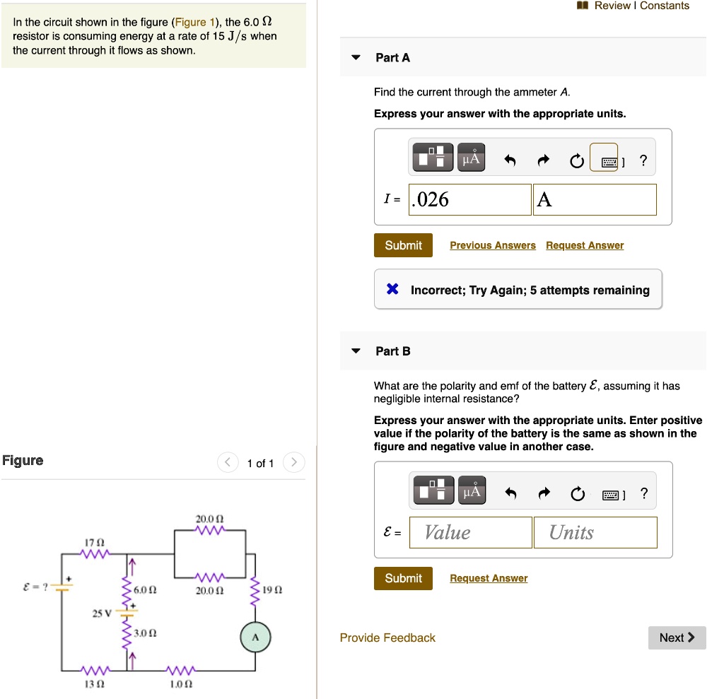 review constants in the circuit shown in the figure figure 1 the 60 resistor is consuming energy ...