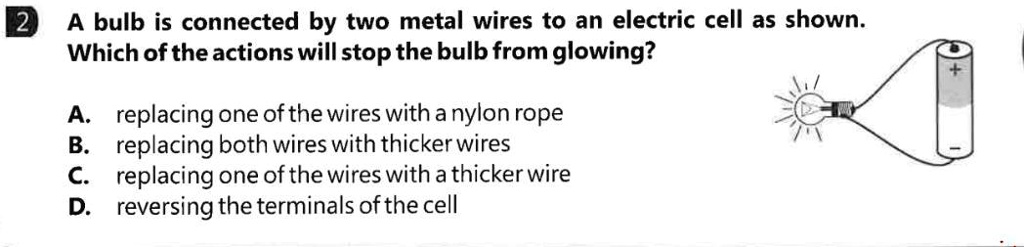 Please answer this question. I have a doubt in it. 2. A bulb is ...