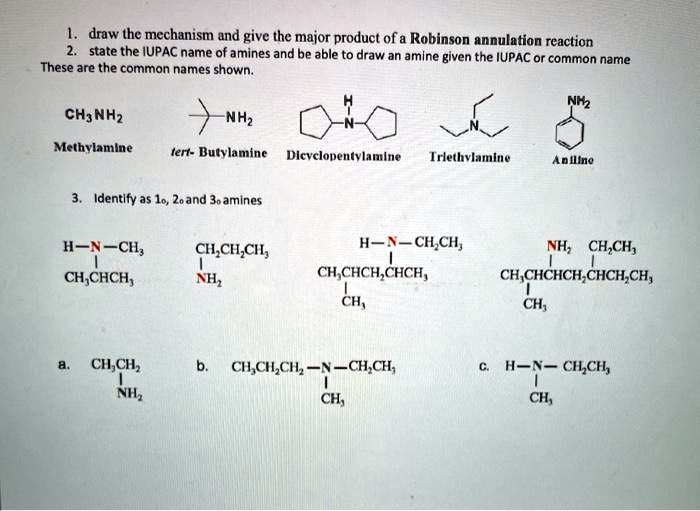 SOLVED: Draw the mechanism and give the major product of a Robinson annulation reaction. State ...