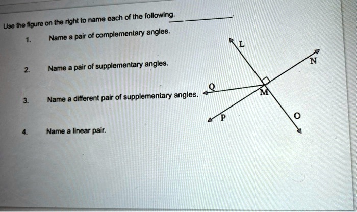 Use the figure on the right to name each of the following. 1. Name a ...