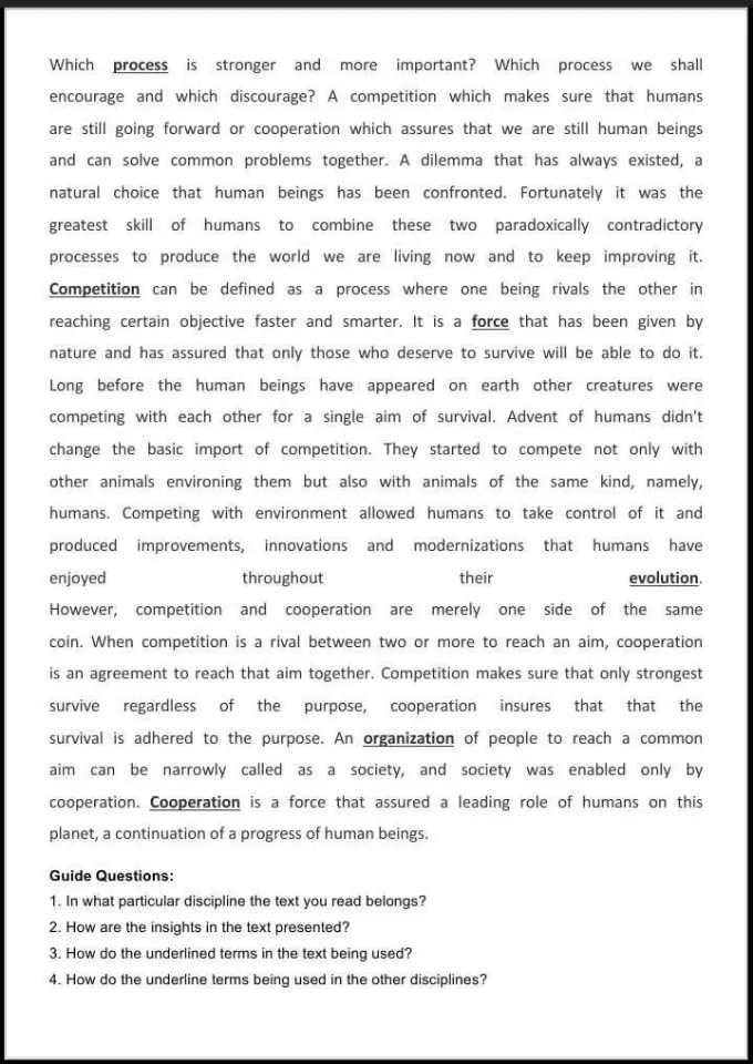 Which process is stronger and more important? Which process we shall ...