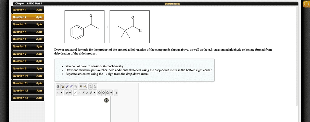 SOLVED: ' Draw a structural formula for the product of the crossed ...