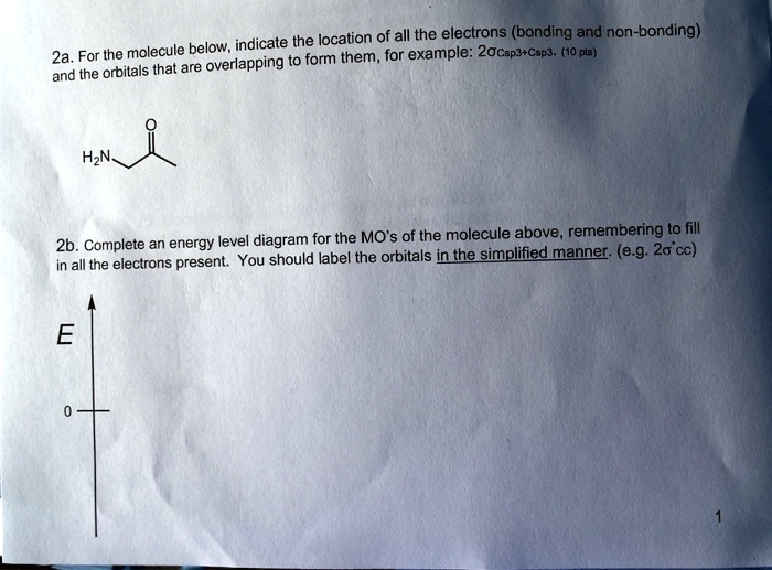 SOLVED: the location of all the electrons (bonding and non-bonding) For ...