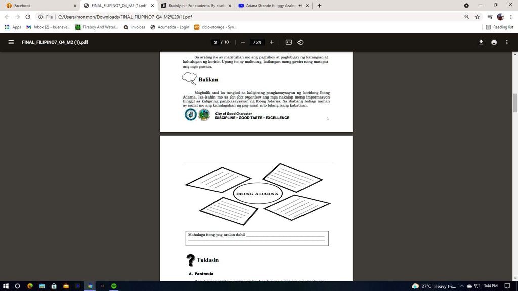 [GET ANSWER] magbalik aral ka tungkol sa kaligirang pangkasaysayan ng ...