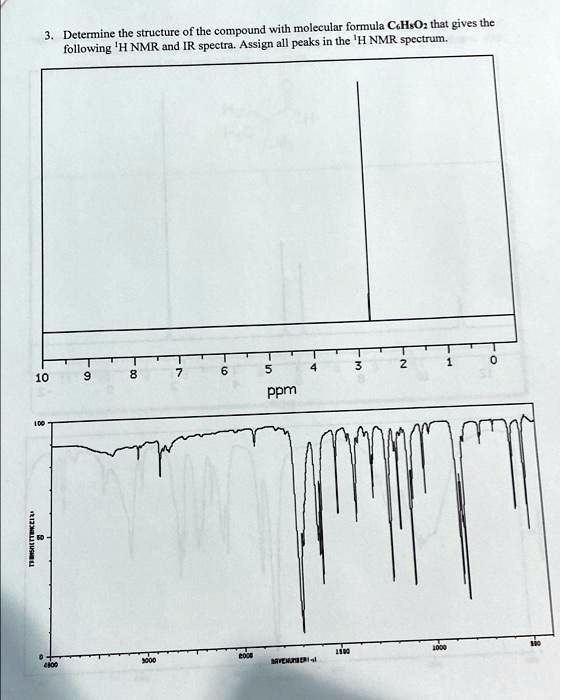 SOLVED: Structure determination of the compound with molecular formula ...