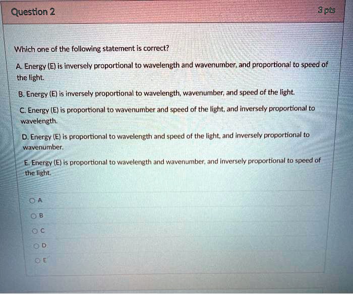 question 2 pl which one of the following statement is correct a energy ...