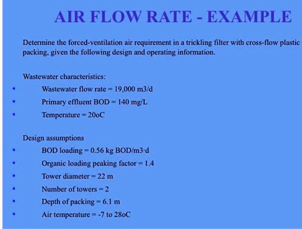 AIR FLOW RATE - EXAMPLE Determine the forced-ventilation air ...