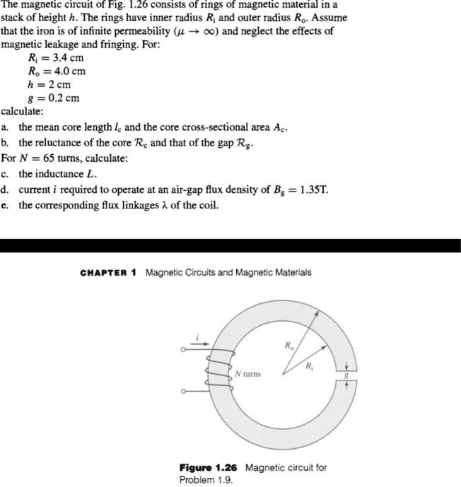 the magnetic circuit of figl26 consists of rings of magnetic material ...