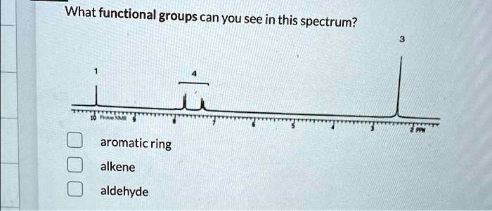 what functional groups can you see in this spectrum aromatic ring ...