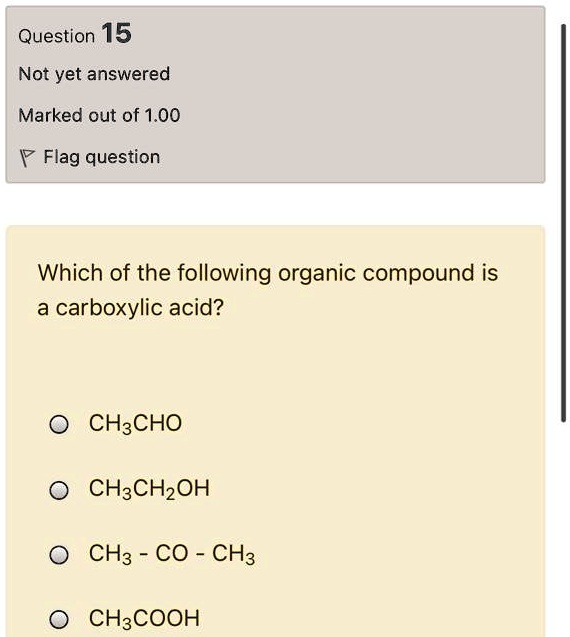SOLVED: Question 15 Not yet answered Marked out of 1.00 Flag question ...