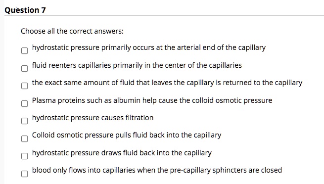 SOLVED: Question 7 Choose all the correct answers hydrostatic pressure ...