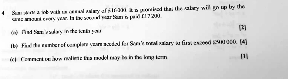 SOLVED: An annual salary of â‚¬16,000. It is promised that the salary ...