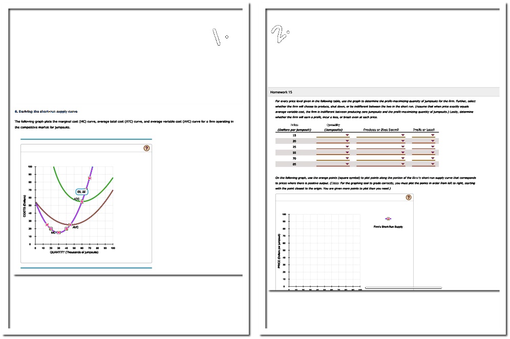4 drawing the short run supply curve the following graph plots the ...