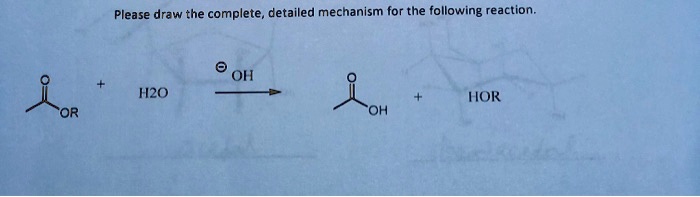 SOLVED: Please draw the complete, detailed mechanism for the following reaction OH H2O HOR OR OH