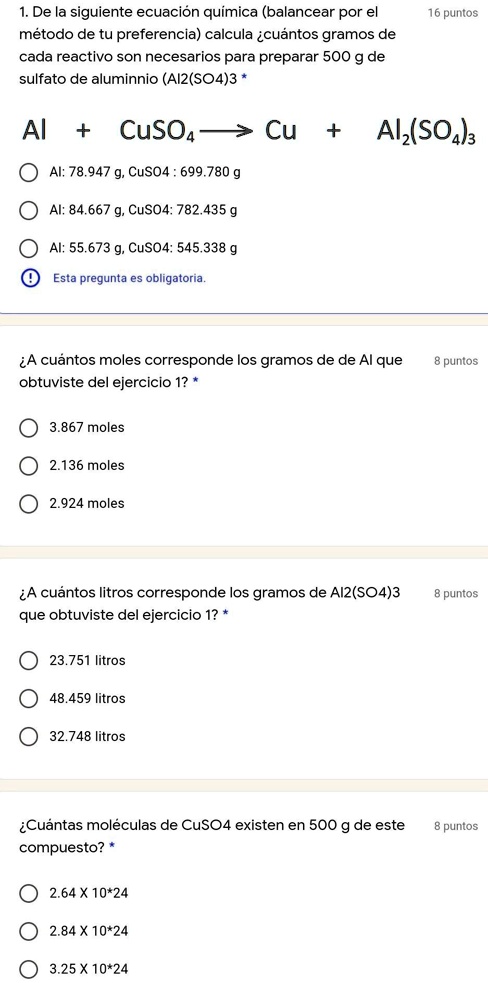 SOLVED: Ayúdenmeeee porfa :( De la siguiente ecuación quimica ... SOLVED: Ayúdenmeeee porfa :( De la siguiente ecuación quimica ...
