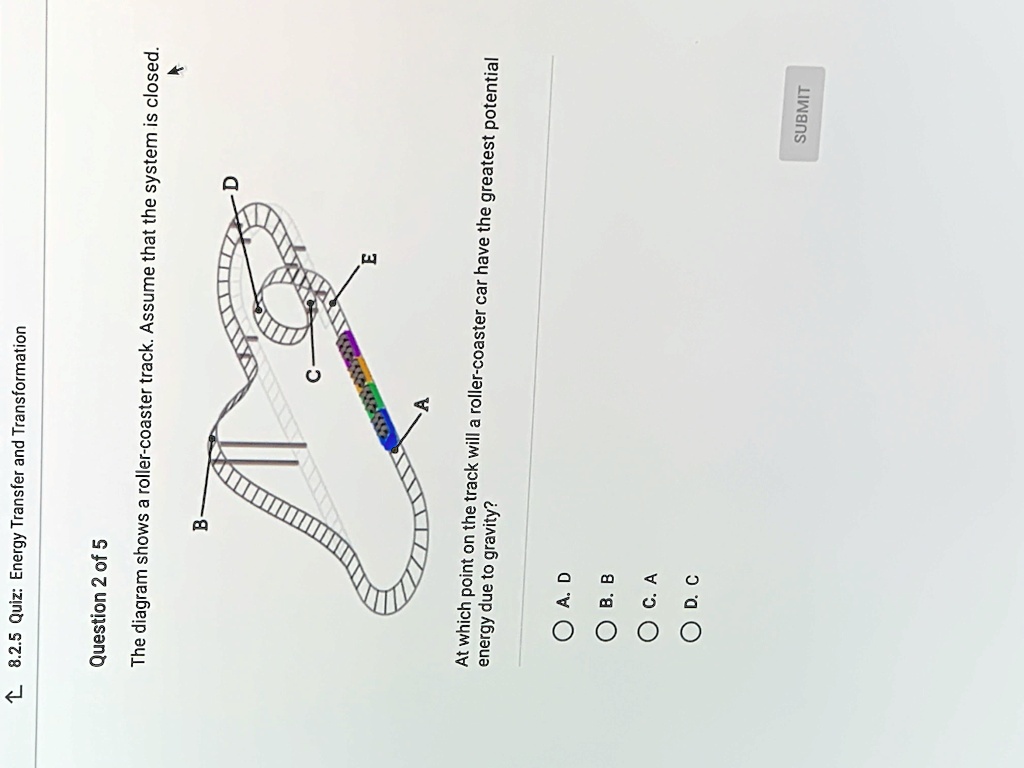 SOLVED: 'The diagram shows a roller coaster track. Assume that the ...