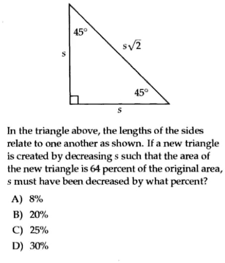 SOLVED: 459 svz 458 In the triangle above, the lengths of the sides ...