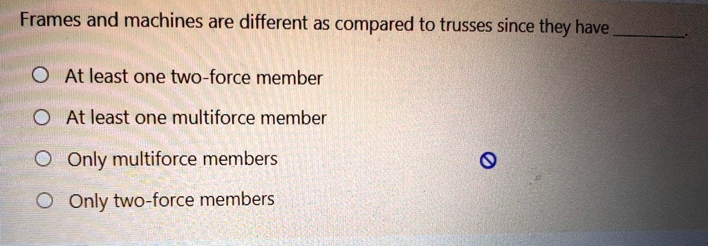 SOLVED: Frames and machines are different as compared to trusses since ...