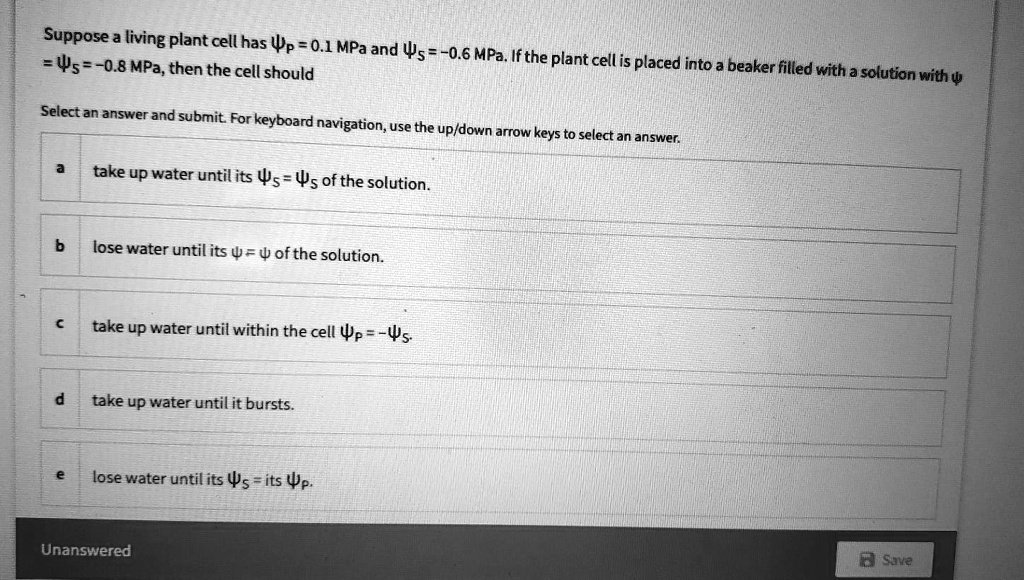 suppose living plant cell has wp 01 mpa and ws 06 mpa ws 08 mpa then ...