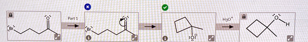 draw a mechanism on the grignard reagent using curved arrow notation br part 1 br o o o h3o o h ...