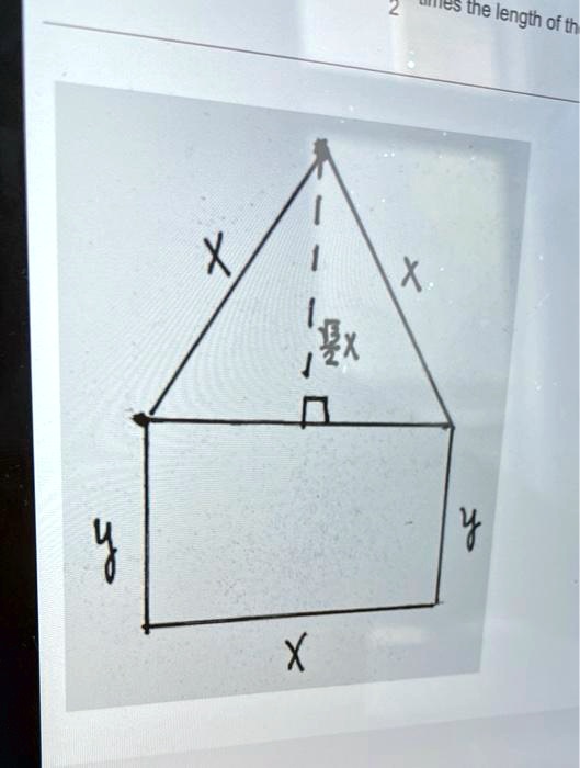 SOLVED: a window is formed by a rectangular piece of glass surmounted ...
