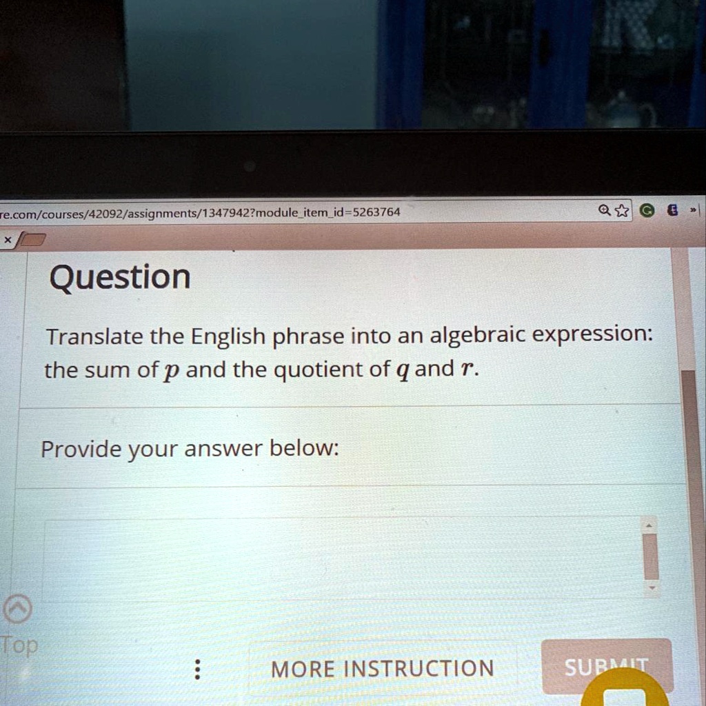SOLVED: "The answer to the photo 'com/courses/42092/assignments ...