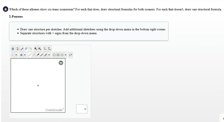 A Which Of These Alkenes Show Cis Trans Isomerism For Each That Does Draw Structural Formulas
