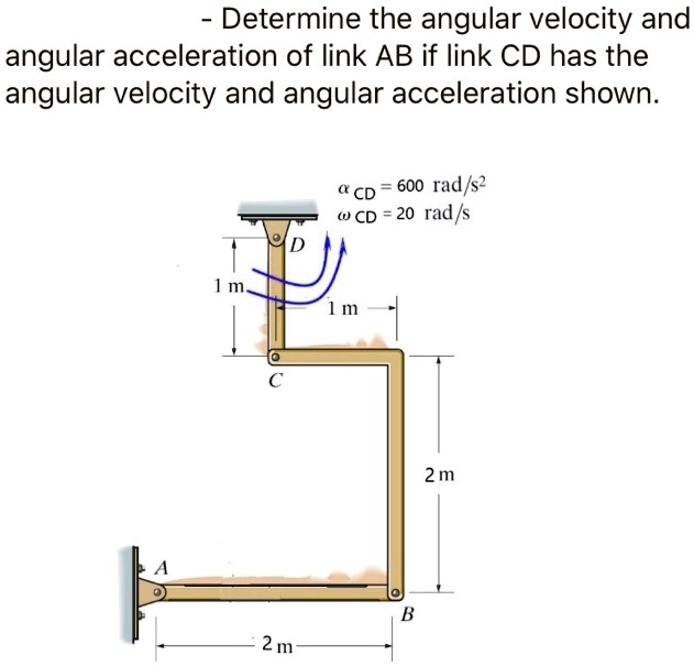 Solved Determine The Angular Velocity And Angular Acceleration Of Link 2742