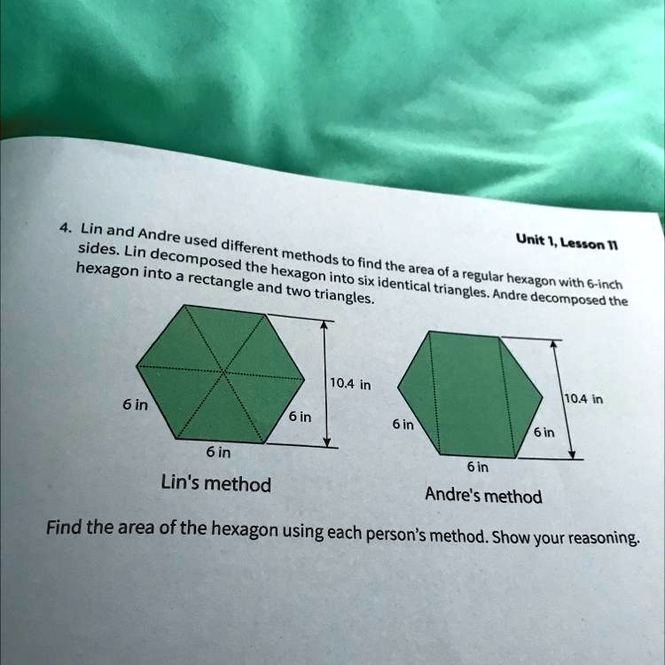 Unit 1, Lesson 11 4. Lin and Andre used different methods to find the ... Unit 1, Lesson 11 4. Lin and Andre used different methods to find the ...