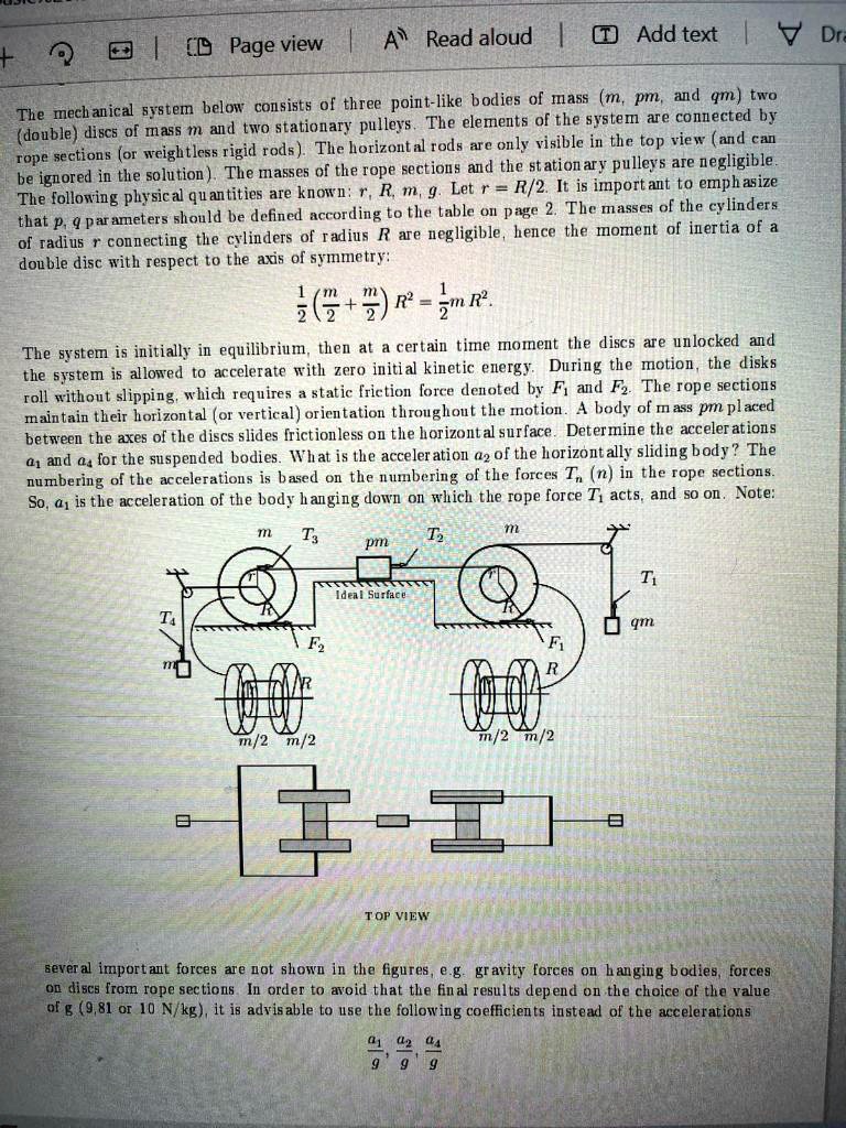 SOLVED: Determine the accelerations a1 and a4 for the suspended bodies ... SOLVED: Determine the accelerations a1 and a4 for the suspended bodies ...