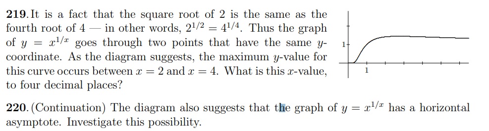 219. It is a fact that the square root of 2 is the same as the fourth ...