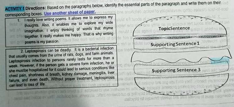 SOLVED: Activity 1 - Directions: Based on the paragraph below, identify ...
