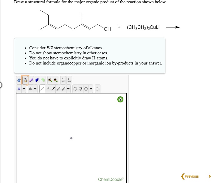 SOLVED: Draw structural formula for the major organic product of the reaction shown below: OH ...
