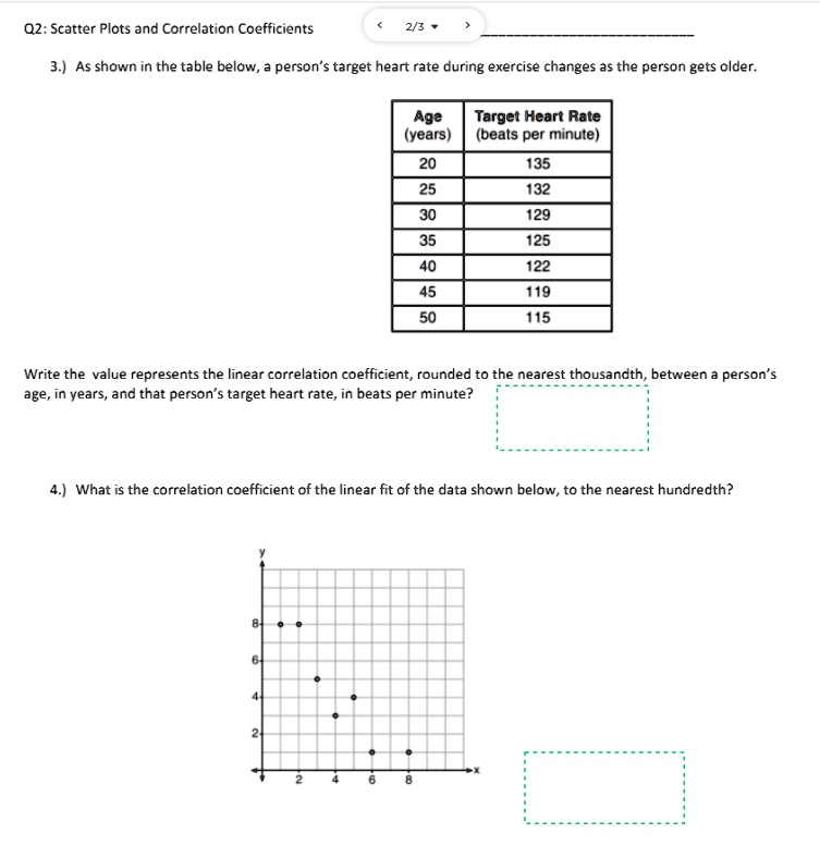 SOLVED: 02: Scatter Plots and Correlation Coefficients 2/3 As shown in ...