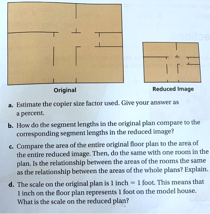 SOLVED: 4 . Reduced Image Original Estimate the copier size factor used ...