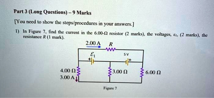 SOLVED: Part 3 (Long Questions) 9 Marks [You need to show the steps ...