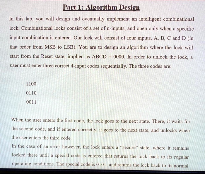 Solved I Need The Verilog Code And Test Bench