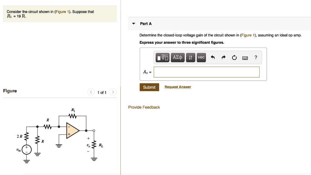 SOLVED: Consider the circuit shown in Figure 1. Suppose that R1=19Î ...