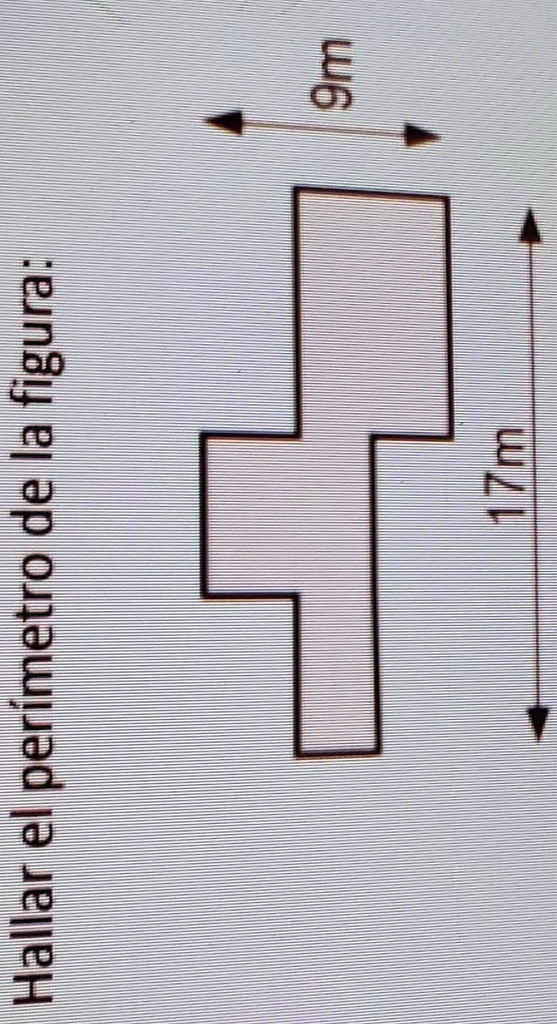 SOLVED: Hallar el perimetro de la figura: 9m figura: eI de perimetro el ...