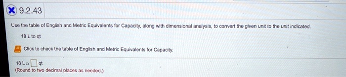 9243 use ihe lable englsh arid metiic equivalents icr capacity along ...