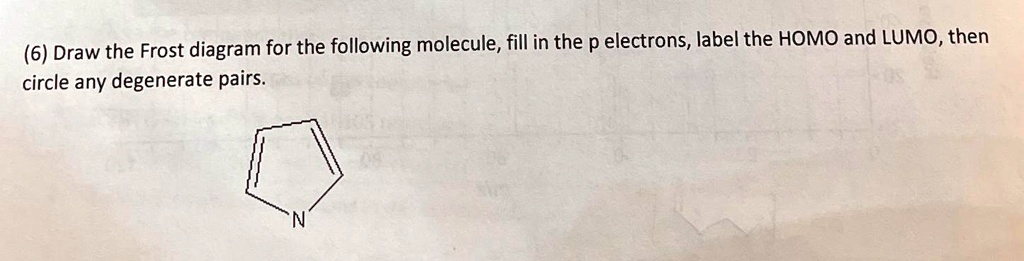 draw the frost diagram for the following molecule fill in the p ...