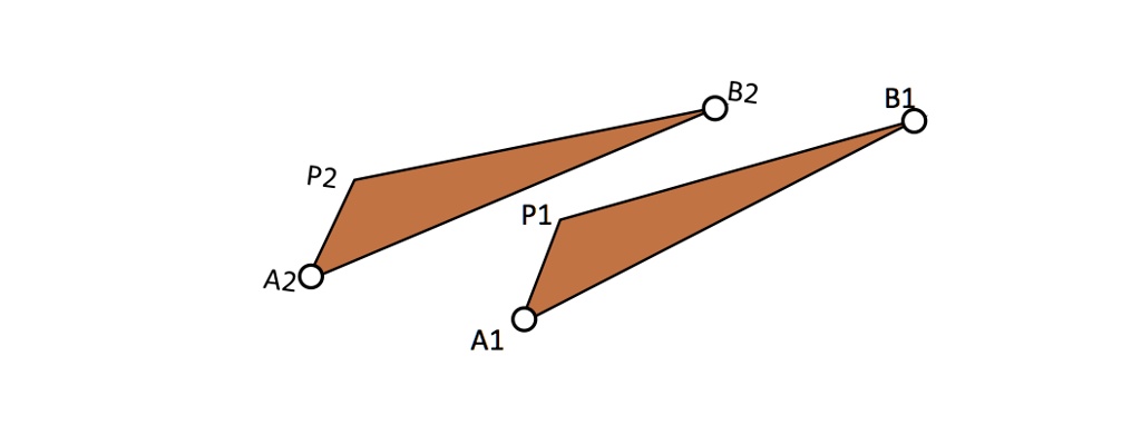 SOLVED: 1. Graphically synthesize a fourbar mechanism to give the two ...