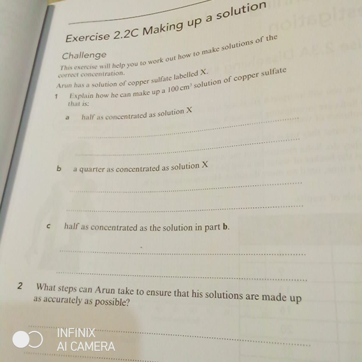 Exercise 2.2C Making up a solution Challenge This excreise will help ...