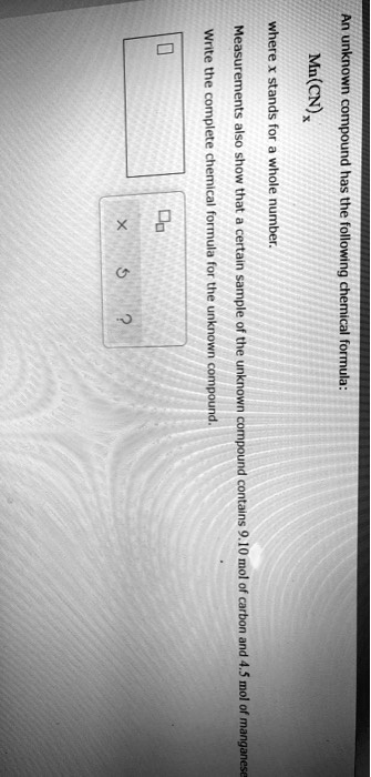 SOLVED: Write the Measurements 5| An unknown complete stands compound ...