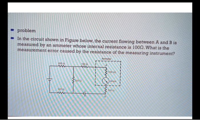 In the circuit shown in Figure below, the current flowing between A and ...