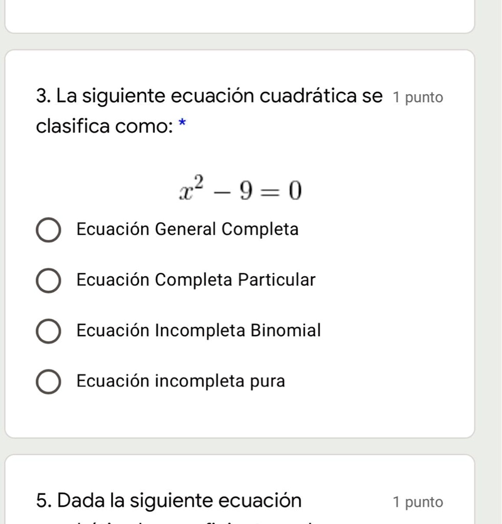 SOLVED: Ayudaaaaaaaaaaaaaaaaa 3. La siguiente ecuación cuadrática se 1 ... SOLVED: Ayudaaaaaaaaaaaaaaaaa 3. La siguiente ecuación cuadrática se 1 ...