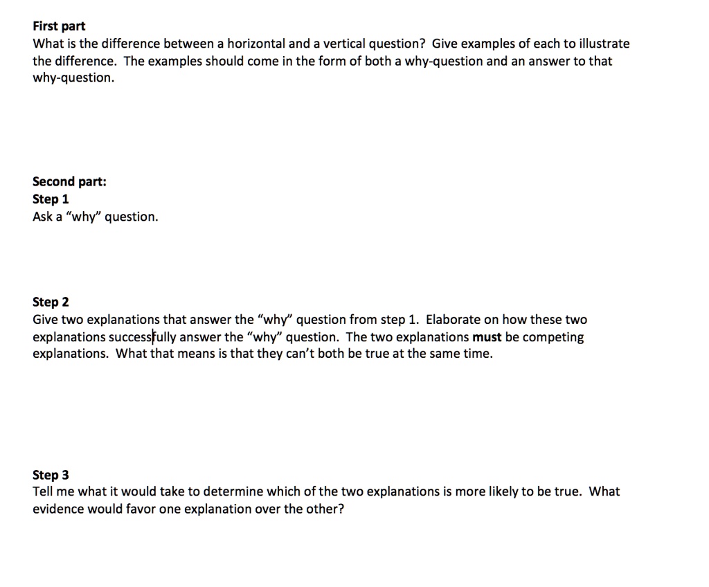 SOLVED: What is the difference between a horizontal and a vertical ...