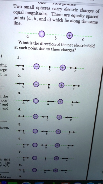 SOLVED: Two small spheres carry electric charges of equal magnitudes. These charges are located ...